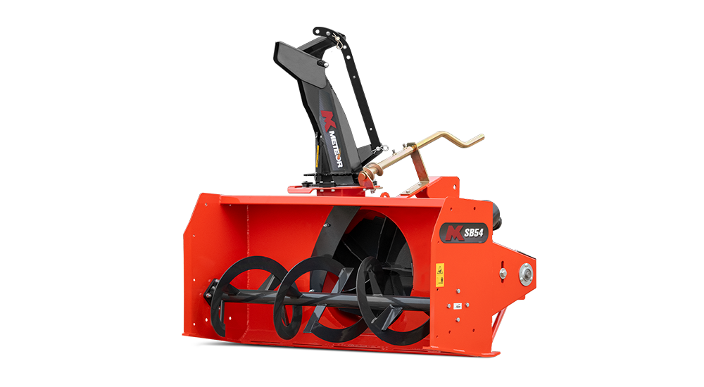 MK Martin 48 inch Meteor Single Auger PTO Snowblower with Hydraulic Ro